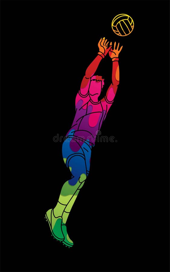 Gaelic Football Male Player Cartoon Graphic Vector Stock Vector ...