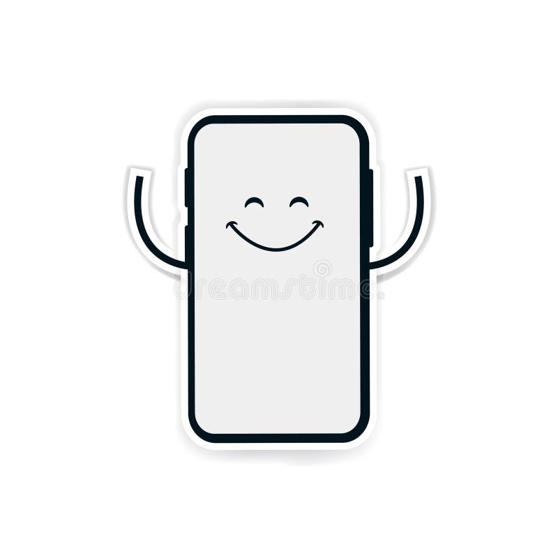 Smartphone Doodle Icons. Hand-drawn Sketch Electronic Gadgets with ...