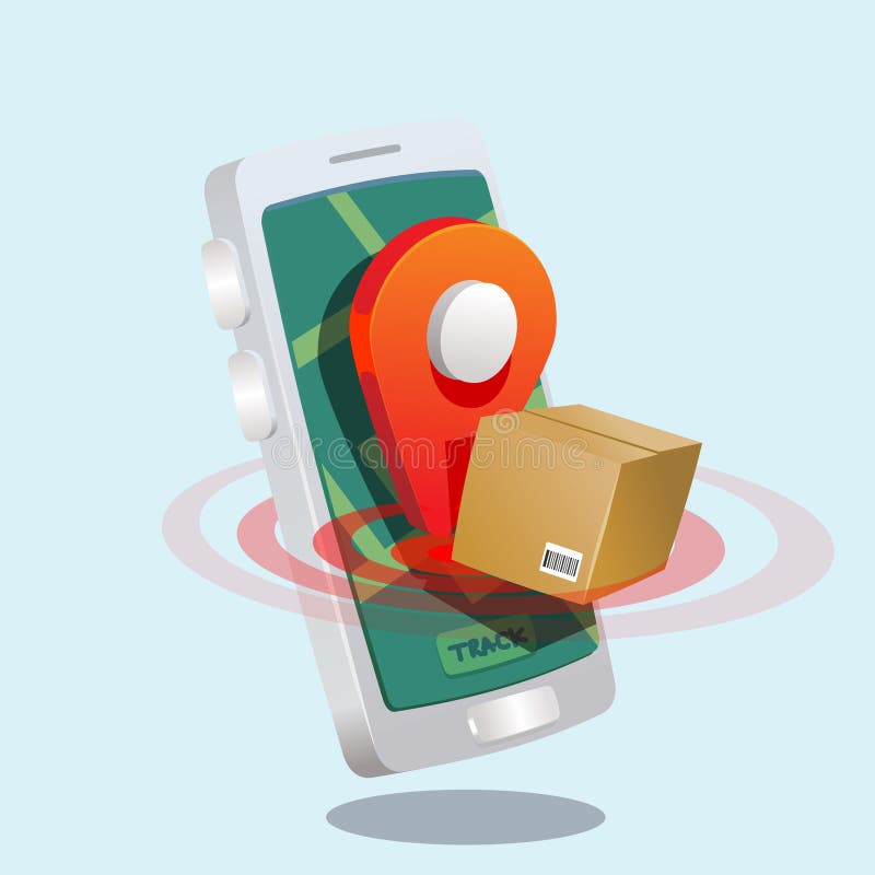 Package Tracking Icon. Delivery Tracking on Smartphone 3d Vector ...