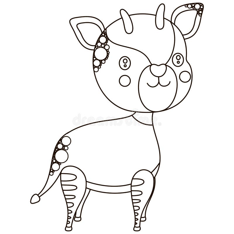 Okapia Outline Stock Illustrations – 11 Okapia Outline Stock ...