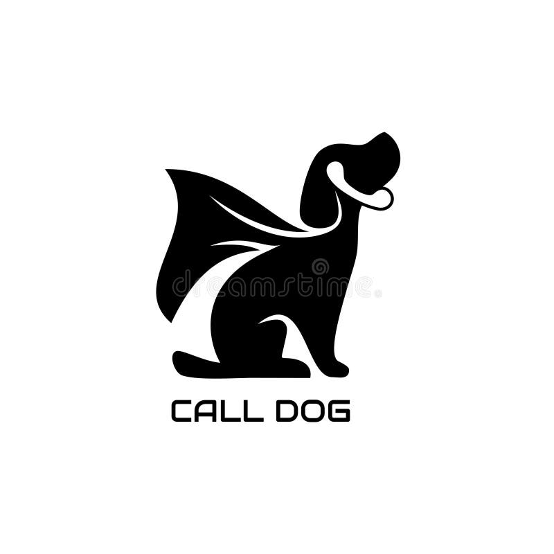 Call Pet Dog Vector Logo Design Icon Graphic Stock Vector ...