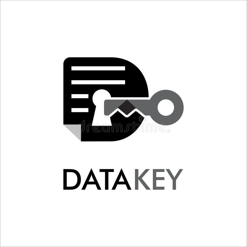 Letter D Data Document Key Logo Design Vector Stock Vector ...