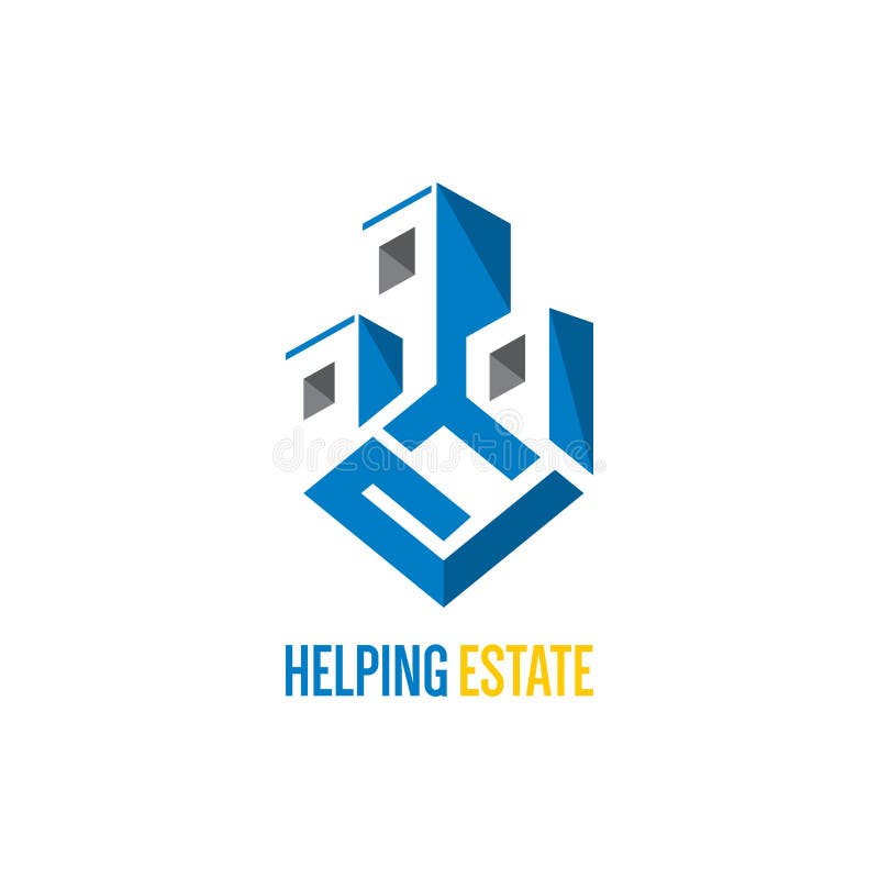 Helping Building Real Estate Vector Logo Design Stock Vector ...
