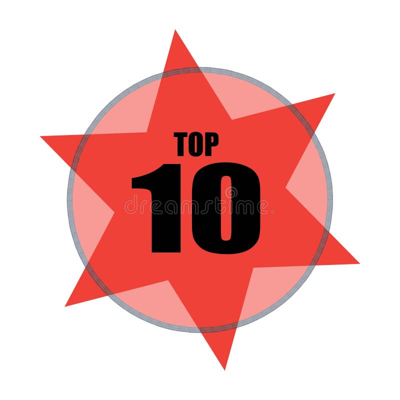 Top 10 logo design vector stock vector. Illustration of number - 211063804