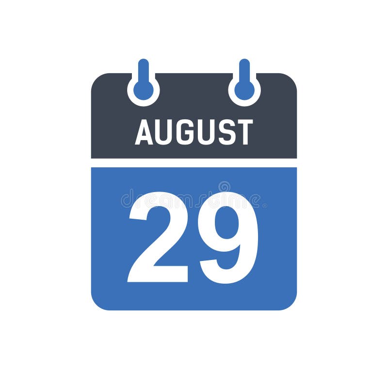 August 29 Calendar Date Icon, Event Date Icon, Calendar Date, Icon ...