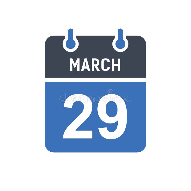 March 29 Calendar Date Icon, Event Date Icon, Calendar Date, Icon ...