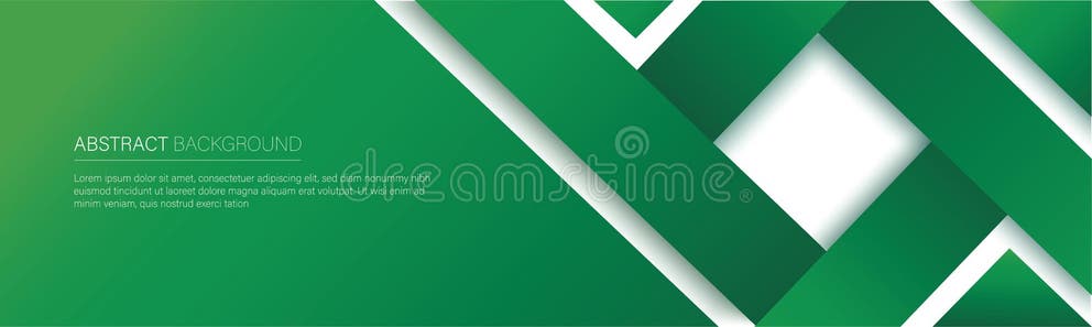 Modern Green Line Banner. Vector Illustration Stock Vector ...
