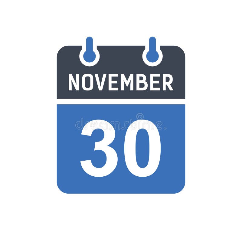 November 30 Calendar Date Icon, Event Date Icon, Calendar Date, Icon ...