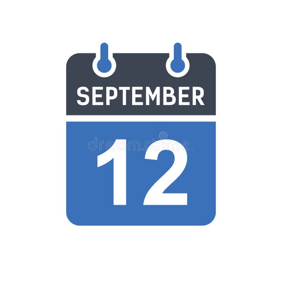 September 12 Calendar Date Icon, Event Date Icon, Calendar Date, Icon ...