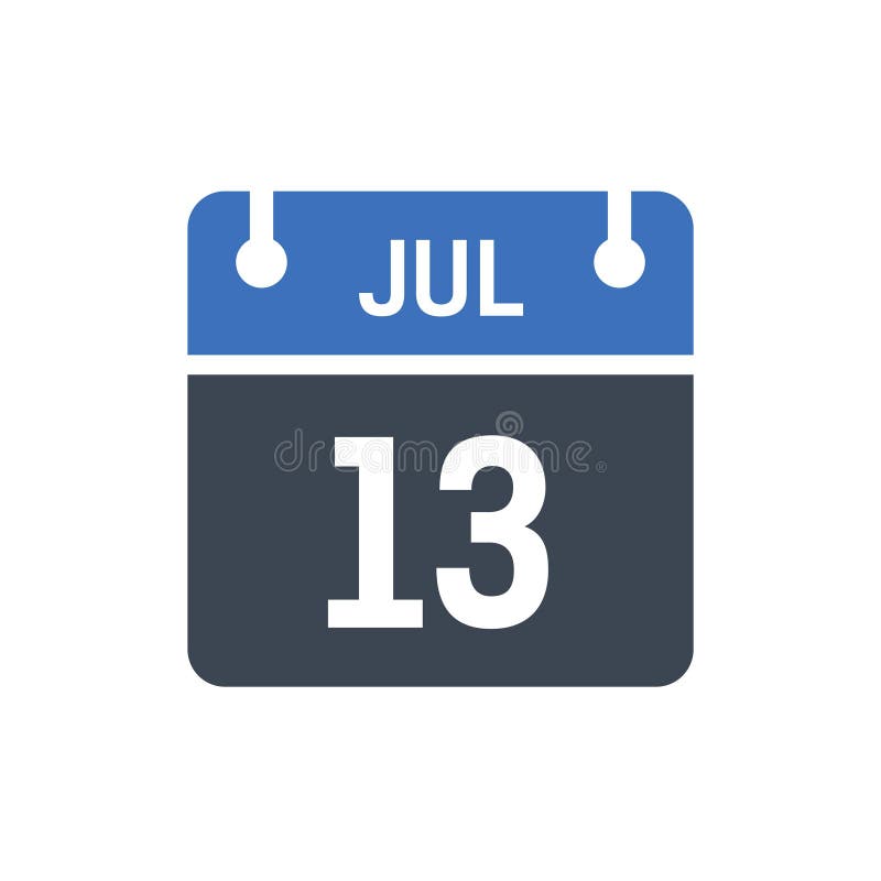 July 13 Calendar, Date, Interface, Time Icon, Web, Internet, Setting ...