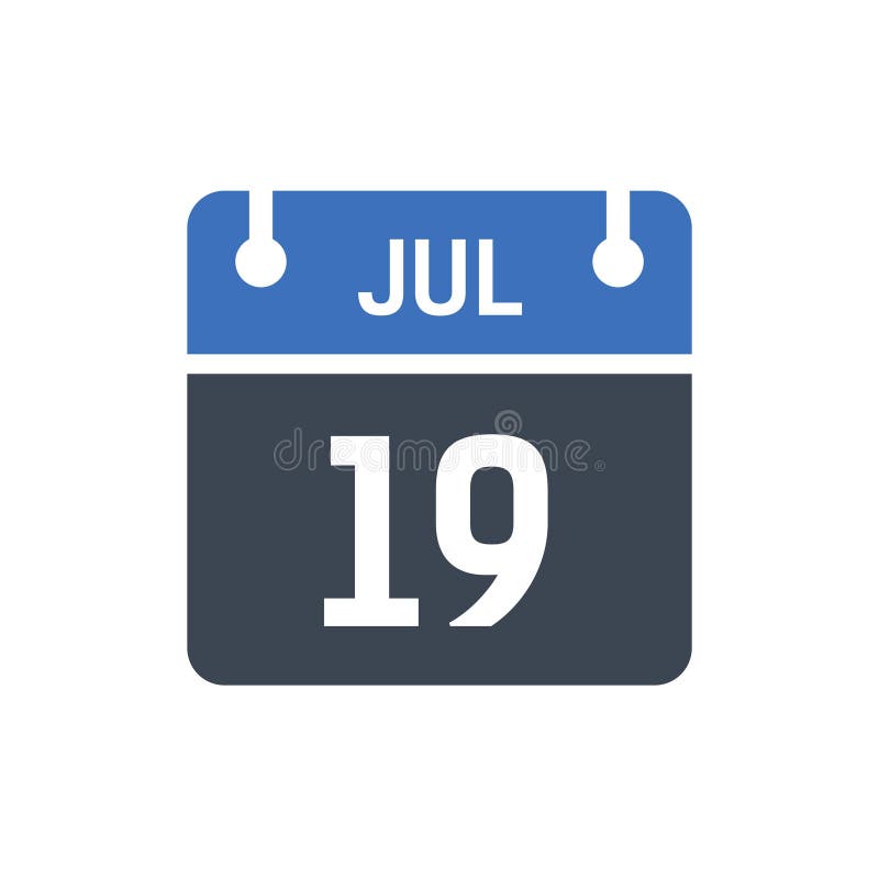 July 19 Calendar, Date, Interface, Time Icon, Web, Internet, Setting ...