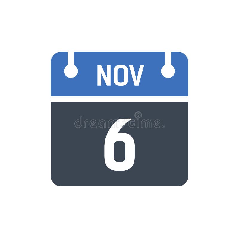 November 6 Calendar, Date, Interface, Time Icon, Web, Internet, Setting ...