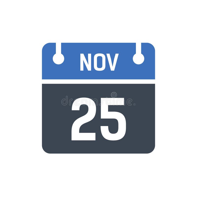 November 25 Calendar, Date, Interface, Time Icon, Web, Internet ...