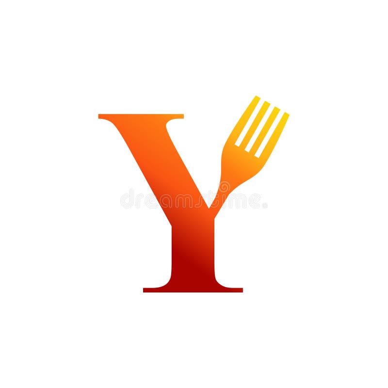Letter Y Fork Logo Design Vecktor Icon Graphic Stock Vector ...