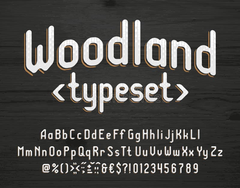 Woodland Font Stock Illustrations – 1,541 Woodland Font Stock ...