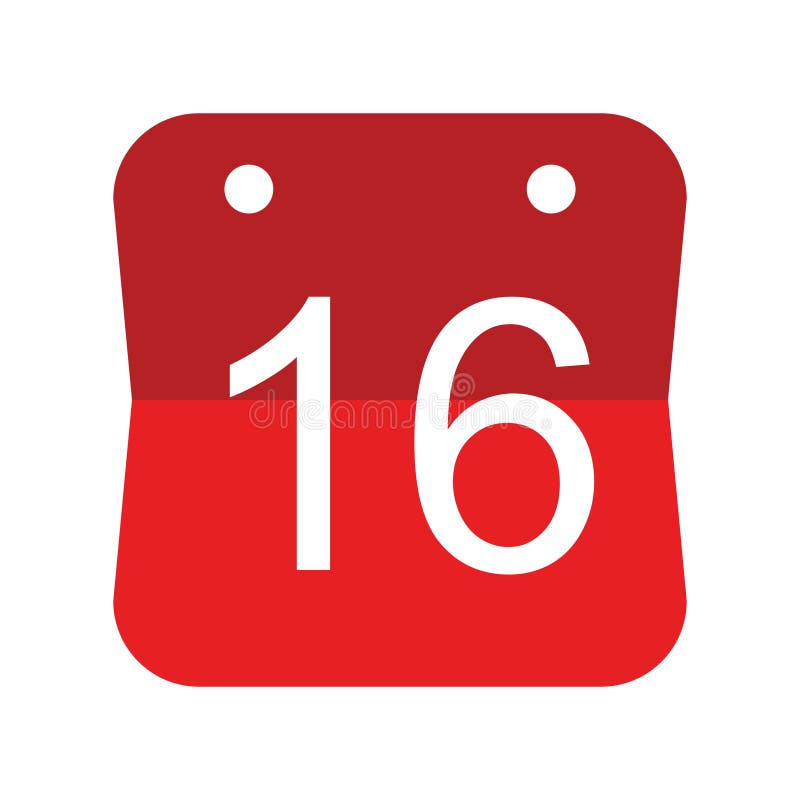 16 Event Date Icon, Calendar Date Icon Stock Vector - Illustration of ...