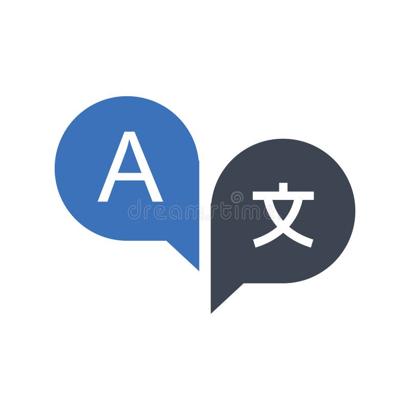 Language Translation or Translate Service Flat Vector Icon Stock Vector ...
