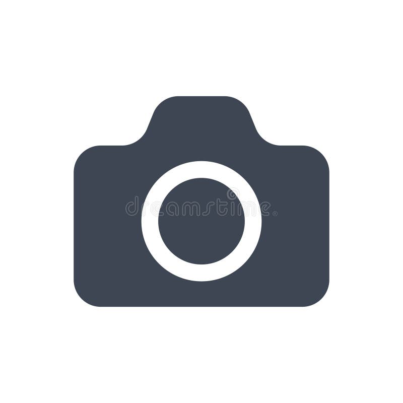 Dslr Camera Icon Flat Sign, Dslr, Lens, Photography, Camera Icon Stock ...