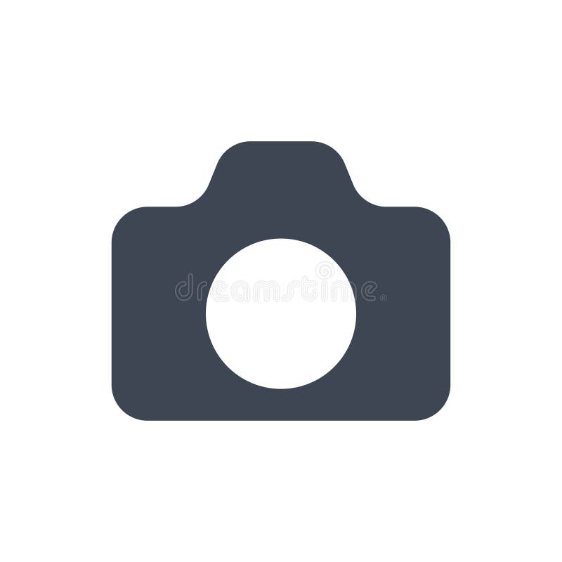 Dslr Camera Icon Flat Sign, Dslr, Lens, Photography, Camera Icon Stock ...