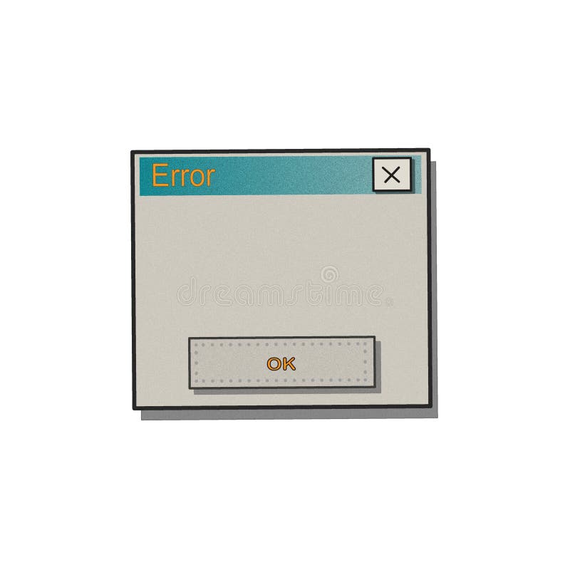 Color Clip Art of the Error Icon. Stock Illustration - Illustration of ...