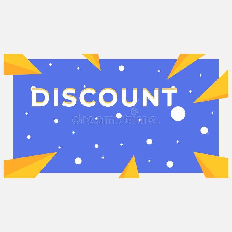 Rectangle Discount Banner for Your Business Stock Vector - Illustration ...