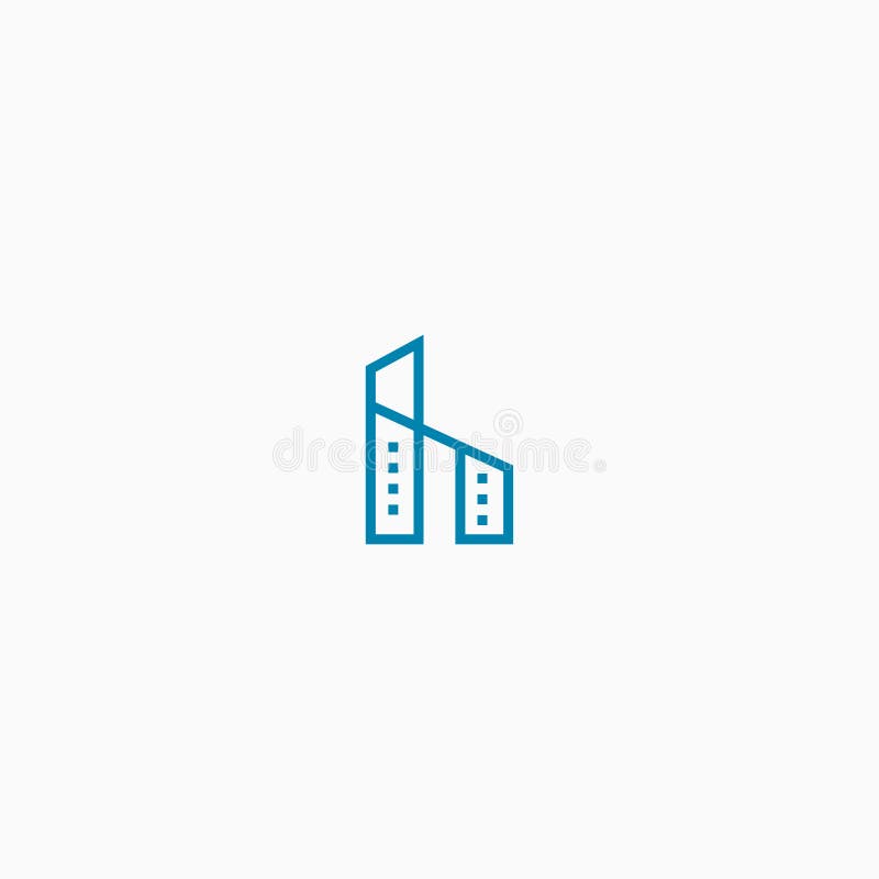Letter H Building Logo Icon Design Template Vector Illustration Stock ...