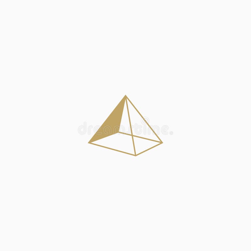 Abstract Polygonal Prism Logo Icon Design Template. Triangle, Line ...