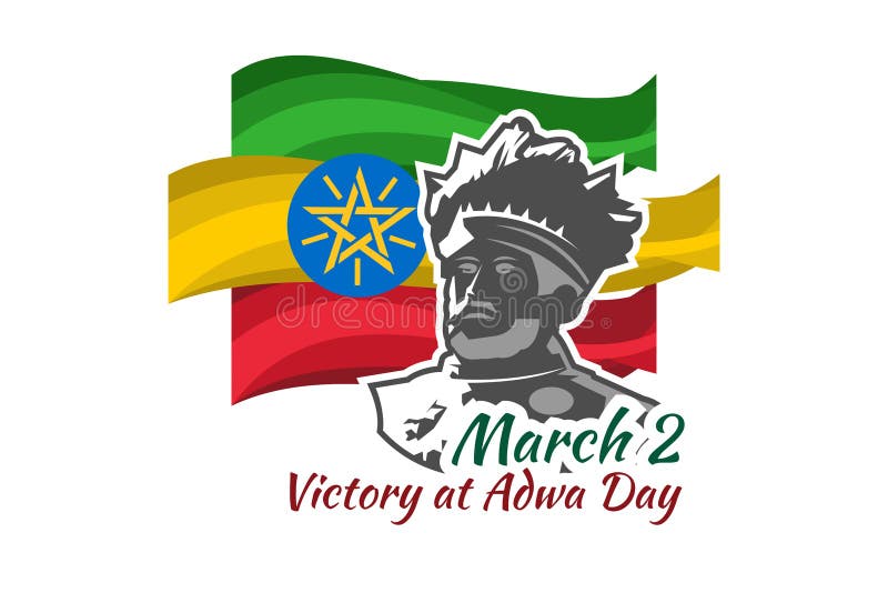 March 2, Victory at Adwa Day. Public Holidays in Ethiopia Vector ...