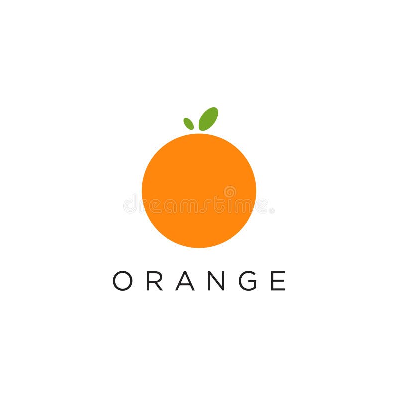 Orange Design Vector Icon Illustration Stock Vector - Illustration of ...