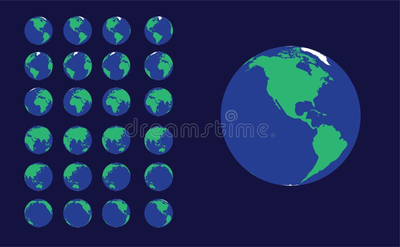 Earth World Spinning Vector Seamless Background Wallpaper-01 Stock ...