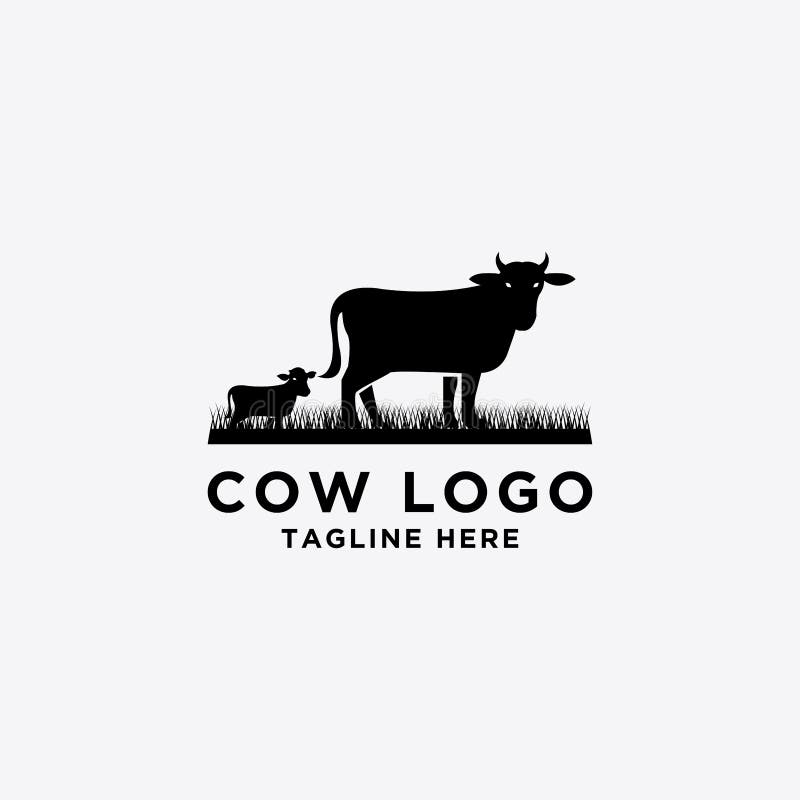 Collection of Cattle Logo Vector. Cow Design Stock Vector ...