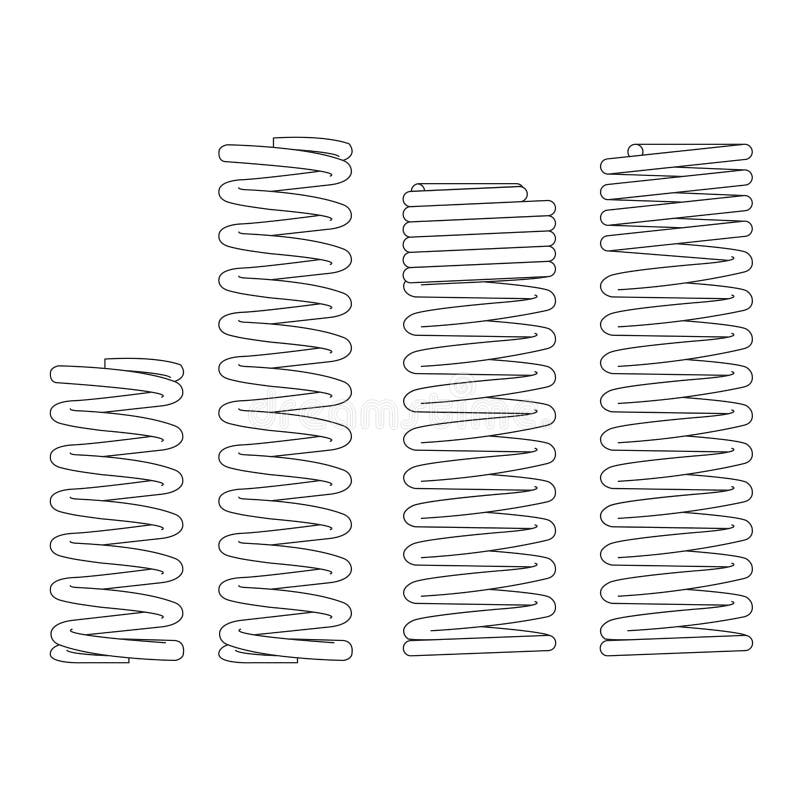 Metal Springs Vector Stock Illustrations – 339 Metal Springs Vector ...