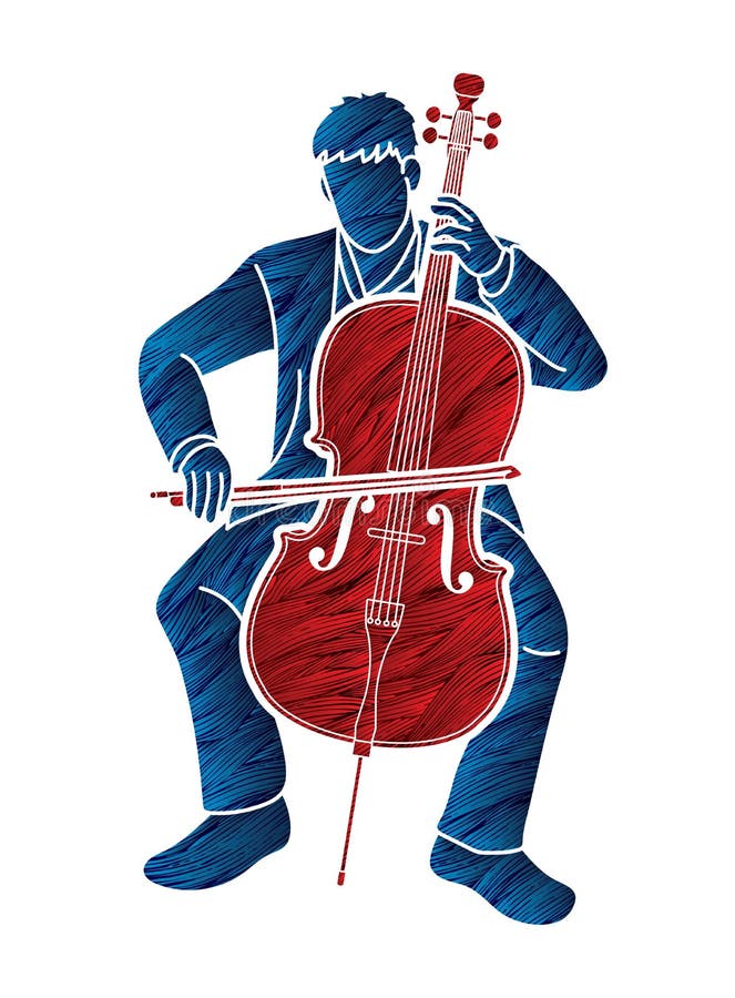 Cello Player Silhouette Stock Illustrations – 177 Cello Player ...