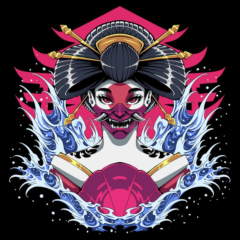 Horror Geisha Stock Illustrations – 228 Horror Geisha Stock ...