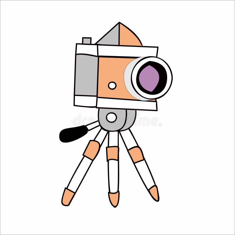 Mini Camera Icon, Cartoon Style Stock Vector - Illustration of ...
