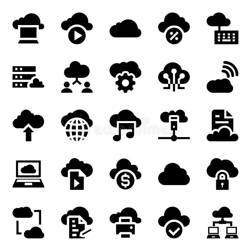 Cloud Account - Flat Color Icon. Stock Vector - Illustration of account ...