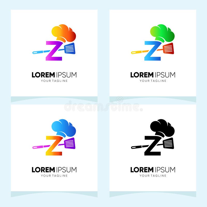 Letter Z Chef Hat with Spatula Logo Design Vector Icon Graphic Stock ...