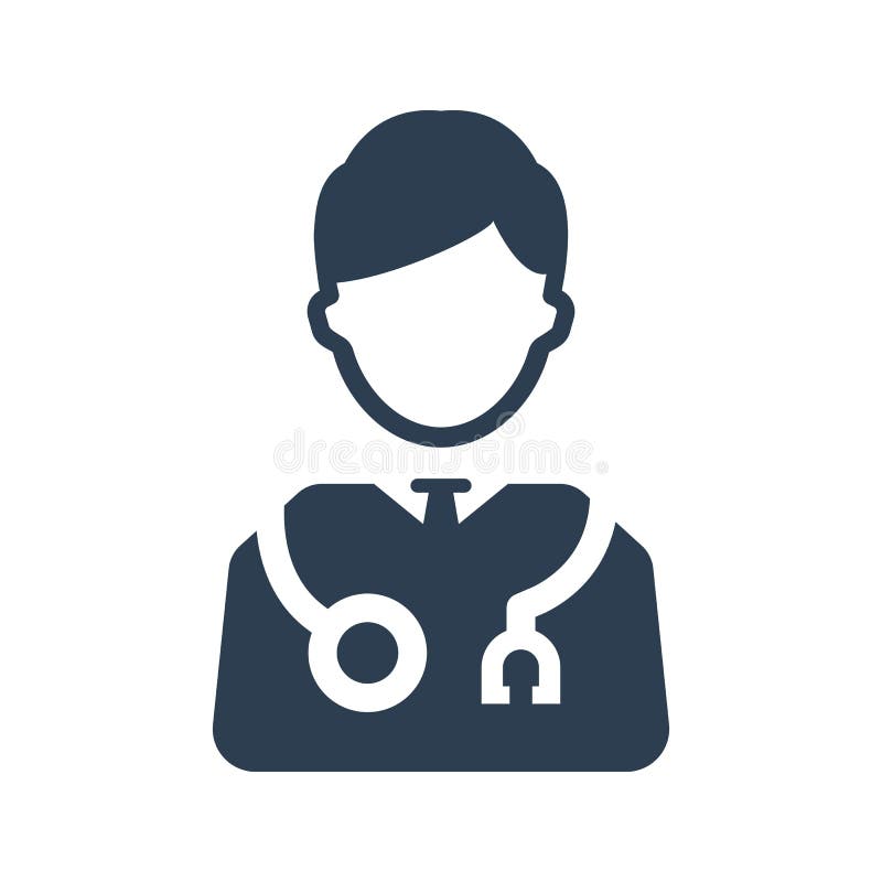 Doctor Physician Icon. Vector Graphics Stock Vector - Illustration of ...