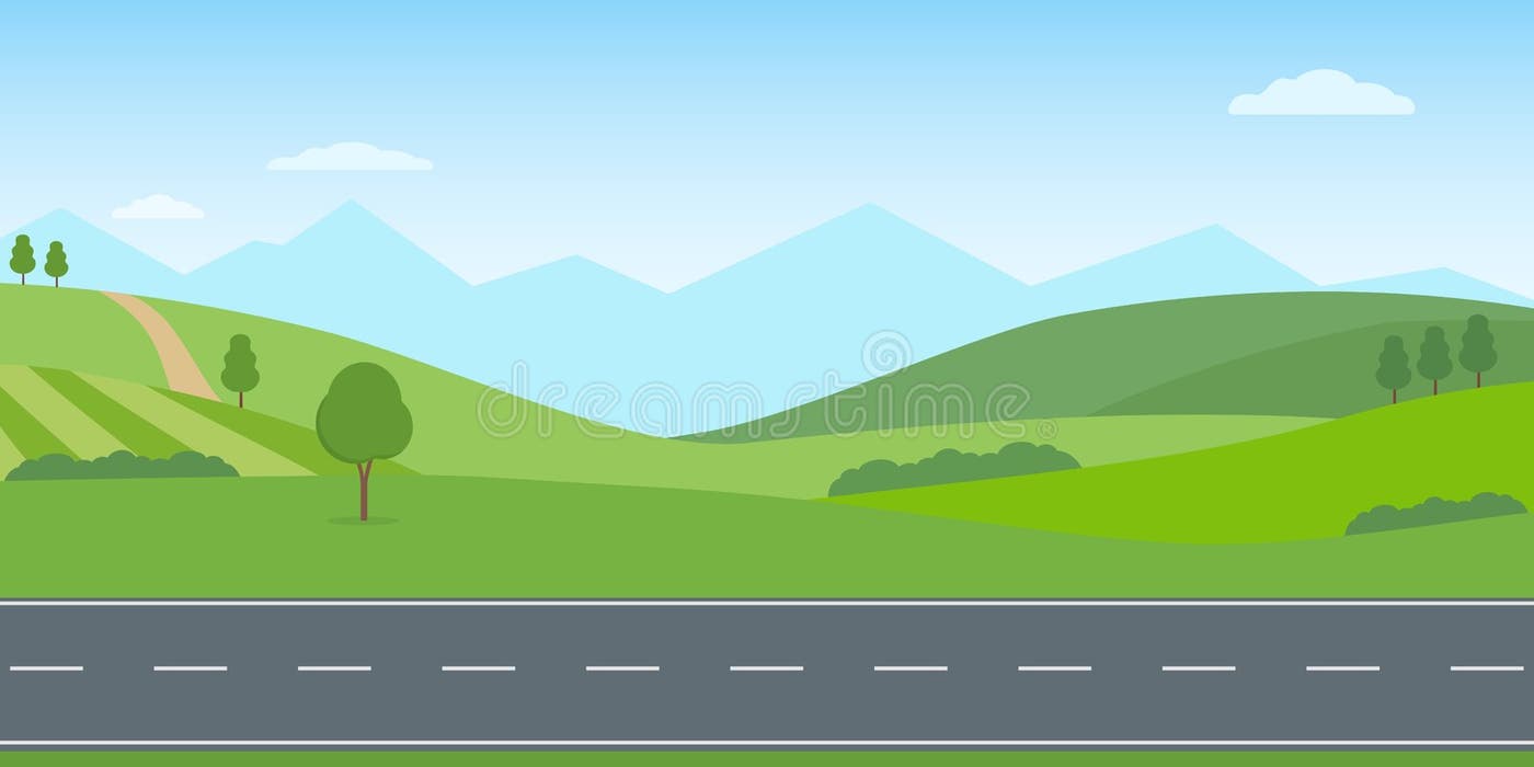Straight Road Cartoon Stock Illustrations – 1,178 Straight Road Cartoon ...