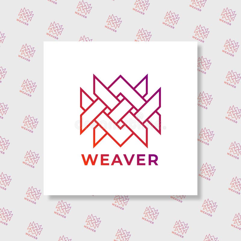 Weaver Logo Design stock vector. Illustration of strong - 213045011