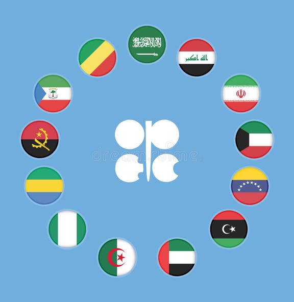 OPEC Members Countries National Flags. OPEC Members Countries Flags ...