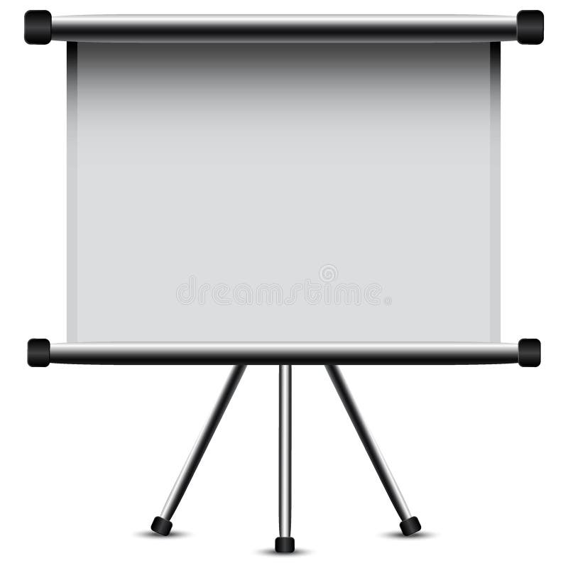 Portable projector screen stock vector. Illustration of screen - 24284867