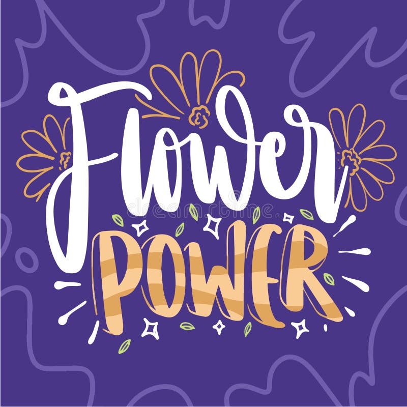 Flower Power stock vector. Illustration of garden, earth - 220776983