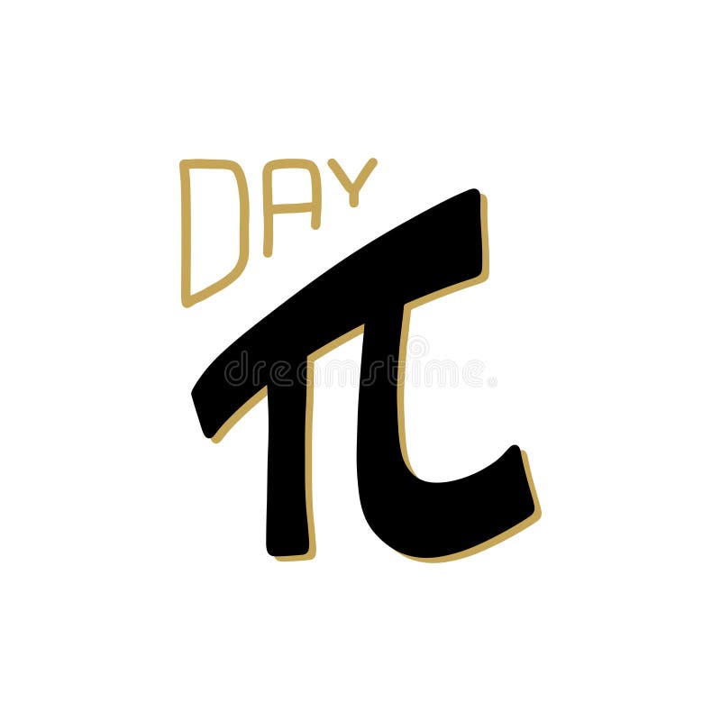Pi Day, Mathematical Constant. Stock Illustration - Illustration of ...