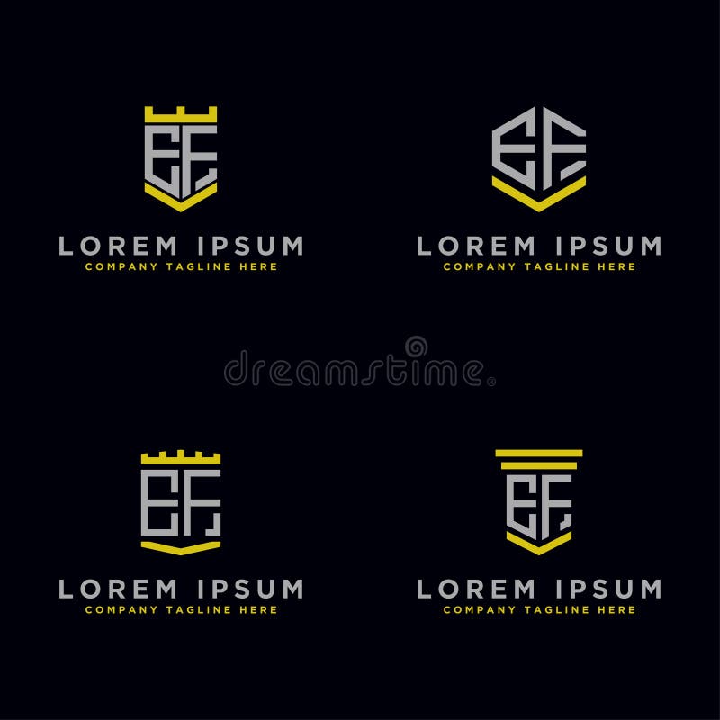 Inspiring Logo Design Set, for Companies from the Initial Letters of ...