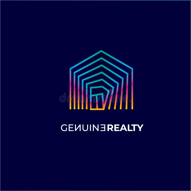 Genuine Realty Vector Logo. Real Estates Logo. Vector Stock Vector ...