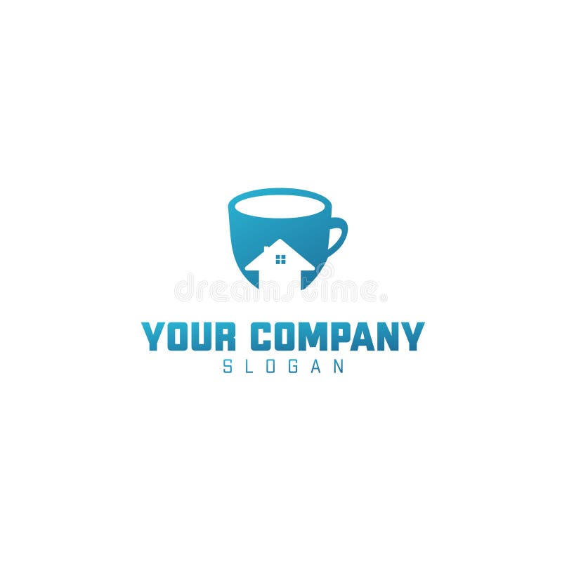 Illustration Vector Graphic of Blue Cafe Logo Stock Vector ...