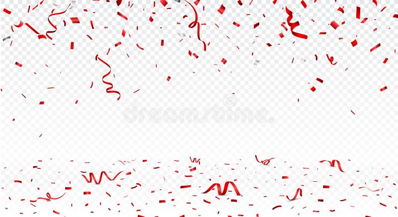 Red Confetti Clipart Transparent