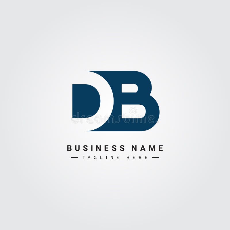Initial Letter DB Logo - Minimal Business Logo Stock Vector ...