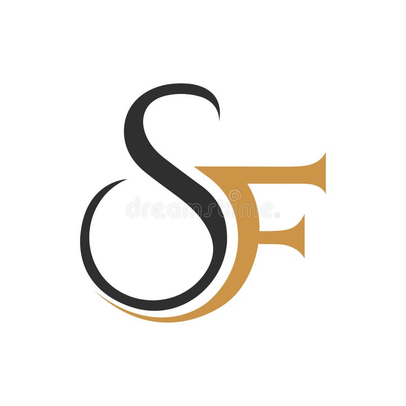 Initial Sf Letter Logo Vector Template Design. Linked Letter Fs Logo ...